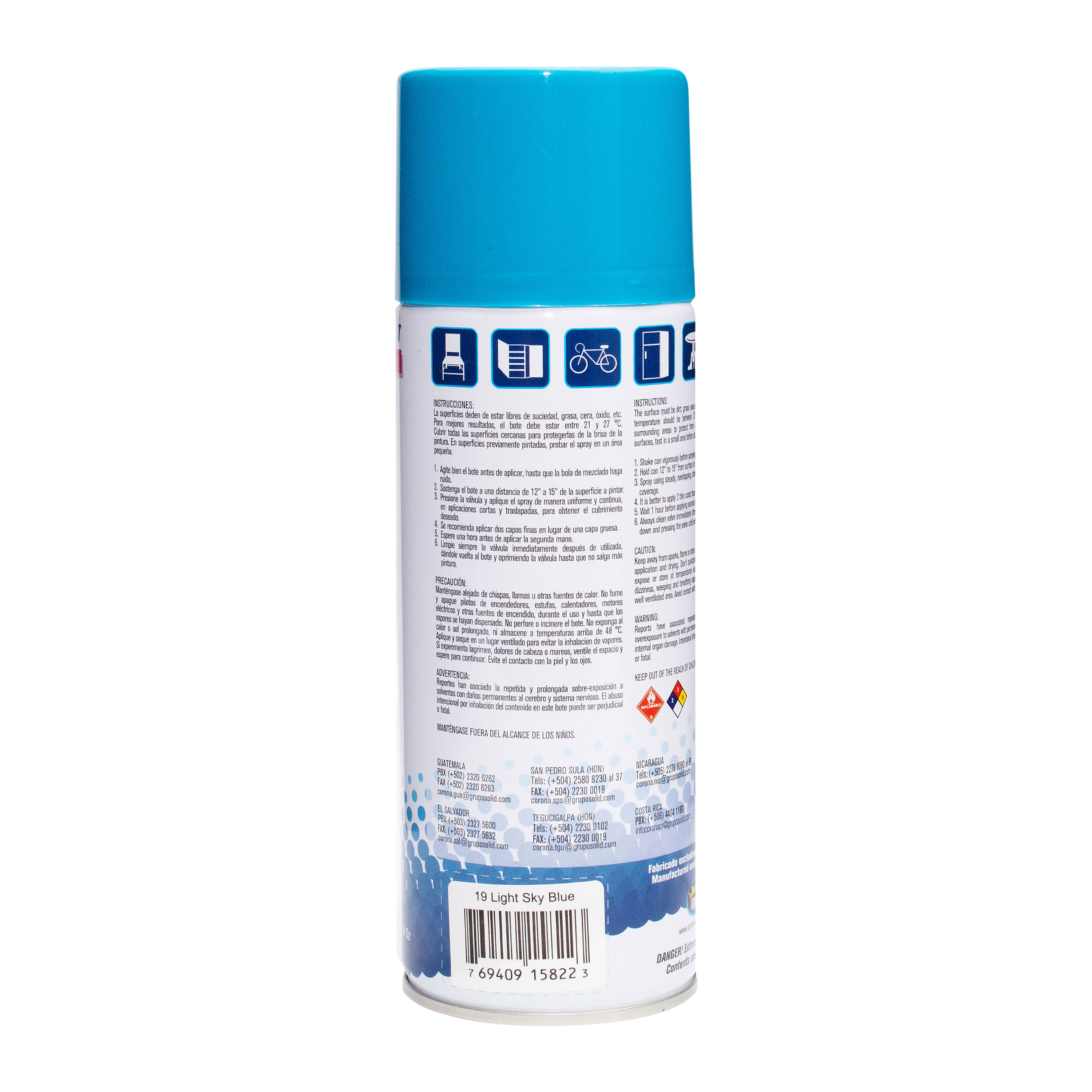 Comprar Spray Corona Fast Dry Light Sky Blue | Walmart El Salvador