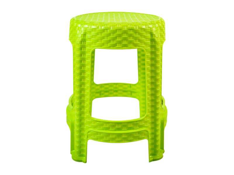 Comprar Banco Pl£Stico Delux Redondo Ratan Verde | Walmart El Salvador