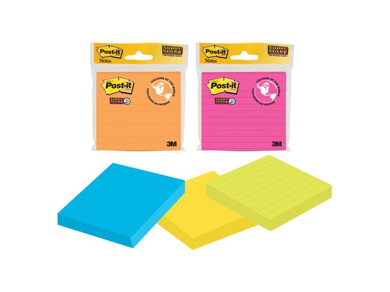 Comprar Notas Adhesivas Super Sticky Post It Color Rio De Janeiro 90