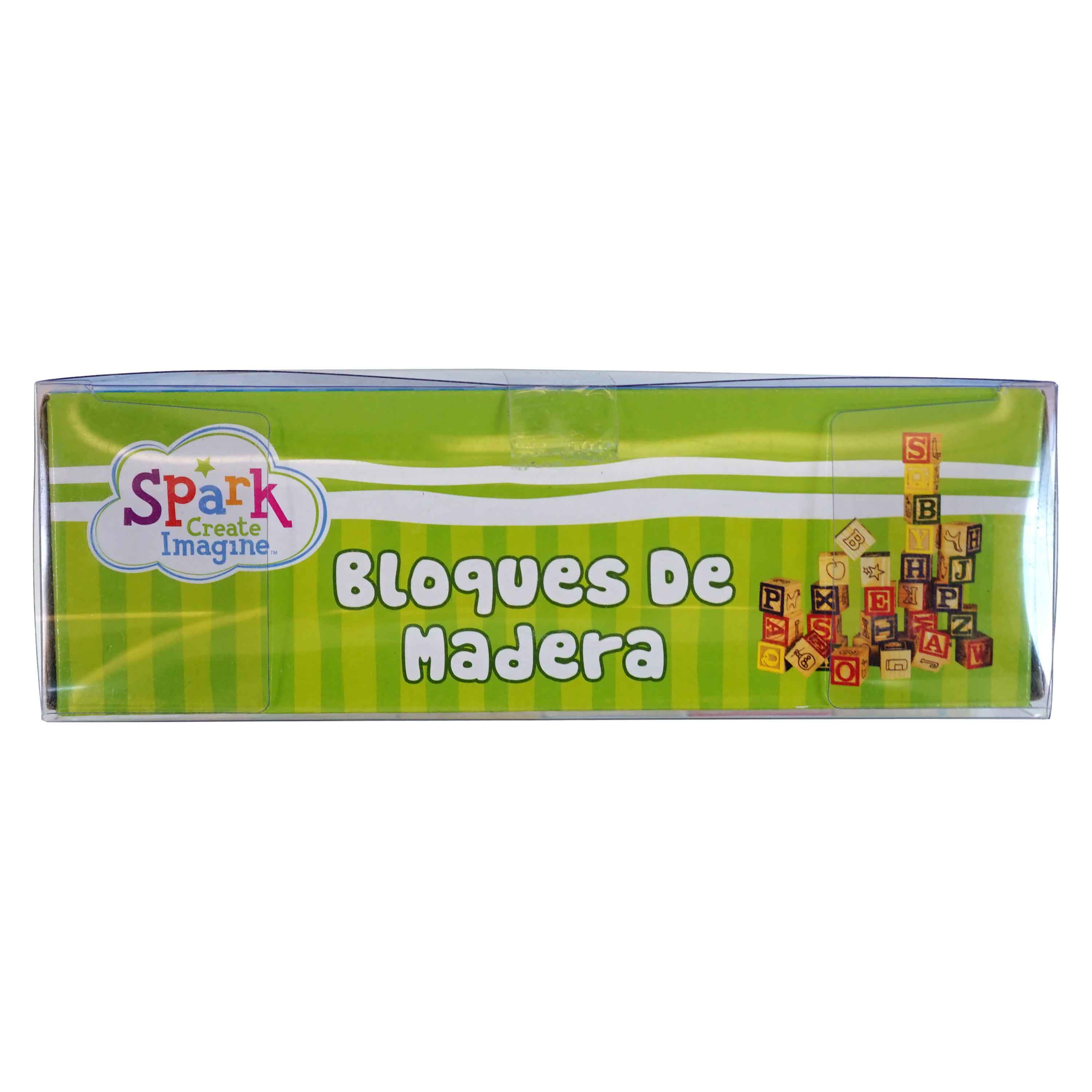 Comprar 40 piezas de bloques de letras, Spark Create Imagine, Madera ... Comprar 40 piezas de bloques de letras, Spark Create Imagine, Madera ...