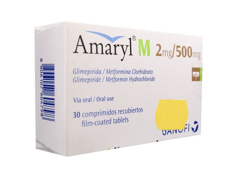 Comprar Amaryl Sanofi M 2 500 Mg 30Tabletas | Walmart El Salvador