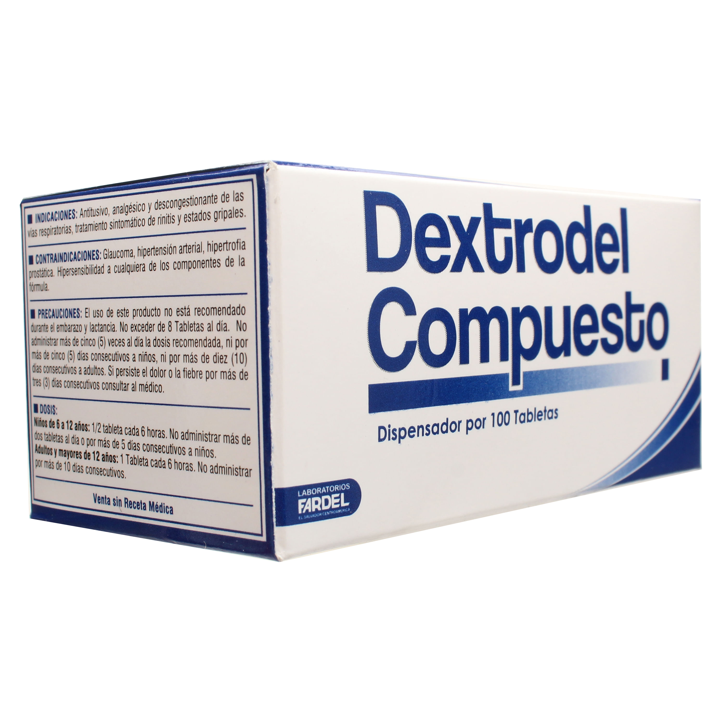 Comprar Dextrodel compuesto caja 100 tabletas - Precio indicado por ...