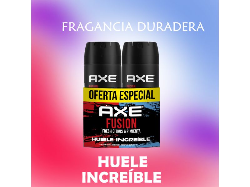 Comprar Desodorante En Aerosol Marca Axe Fusion 2Pack - 300ml | Walmart ...