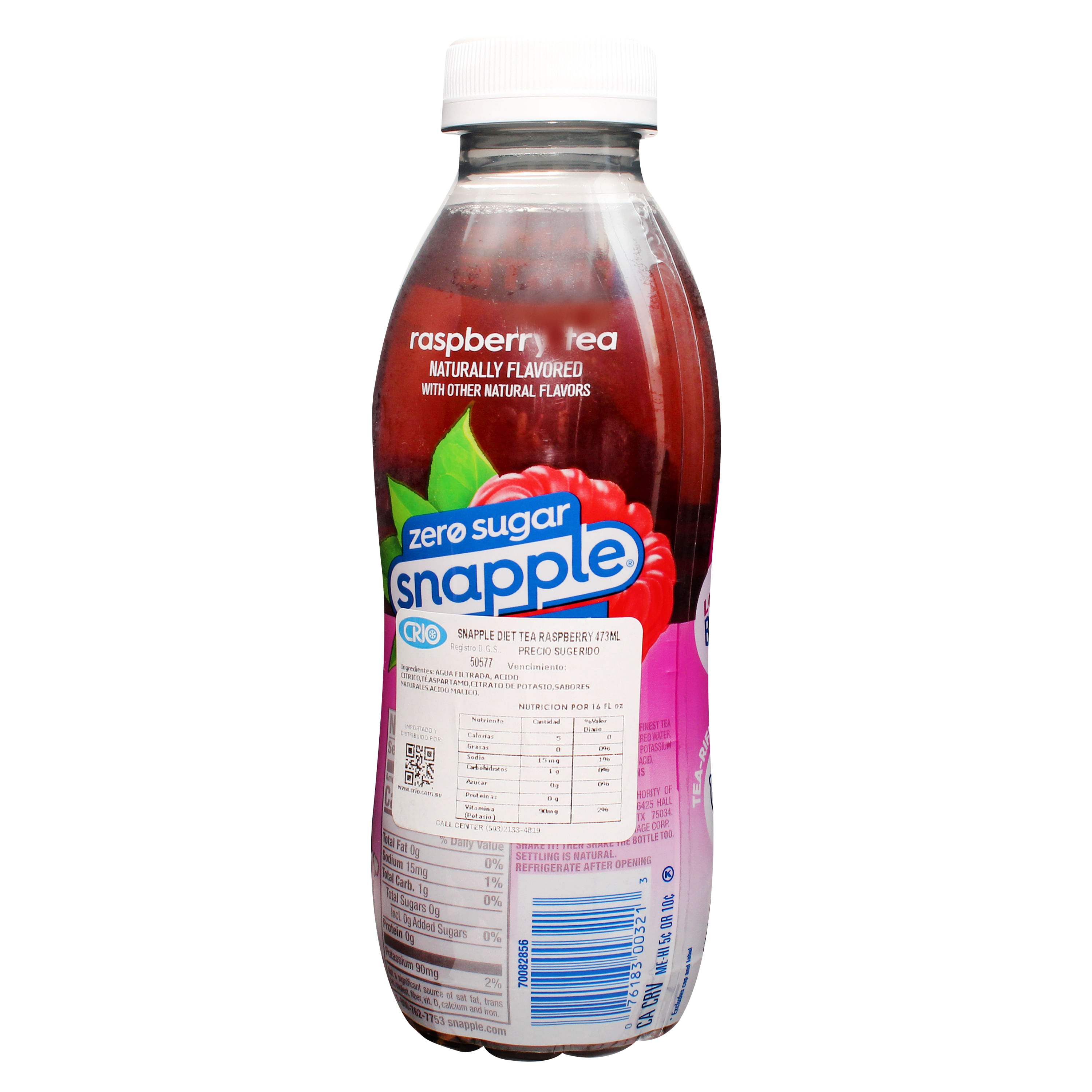Comprar Bebida Snapple Diet Raspberry Tea - 473 ml | Walmart El ...