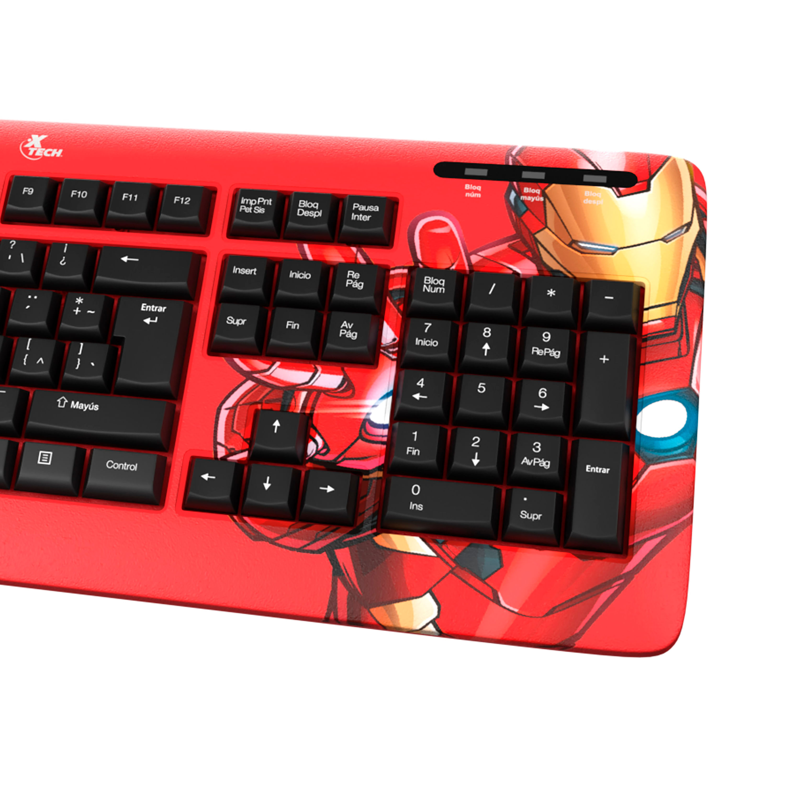 Comprar Keyboard Xtech Iron Man | Walmart El Salvador