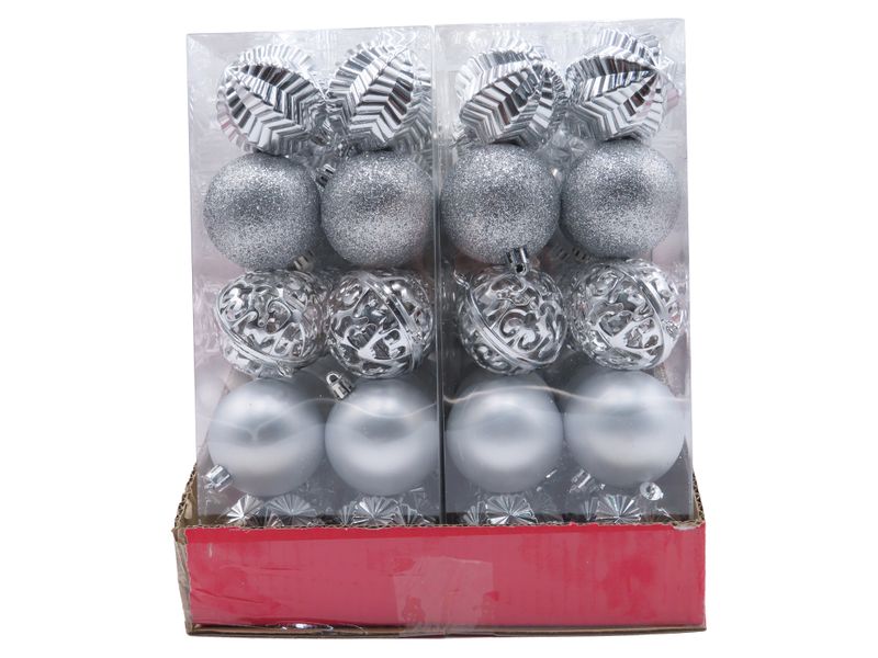 Comprar Esferas plateadas marca Holiday Time, para decoración -20uds ...