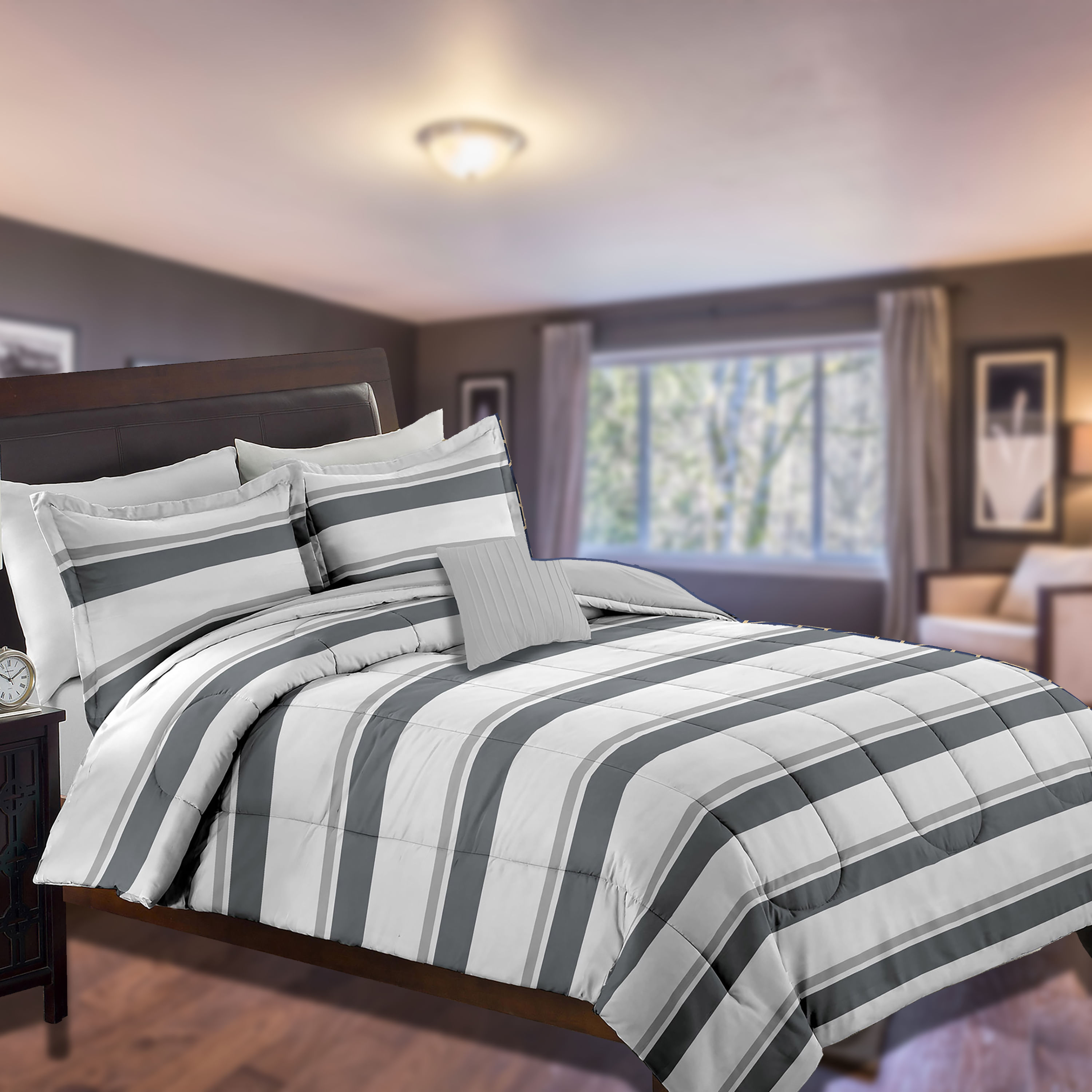 Comprar Edredón Matrimonial Mainstays Rayas color azul | Walmart El Salvador - Walmart | Salvador