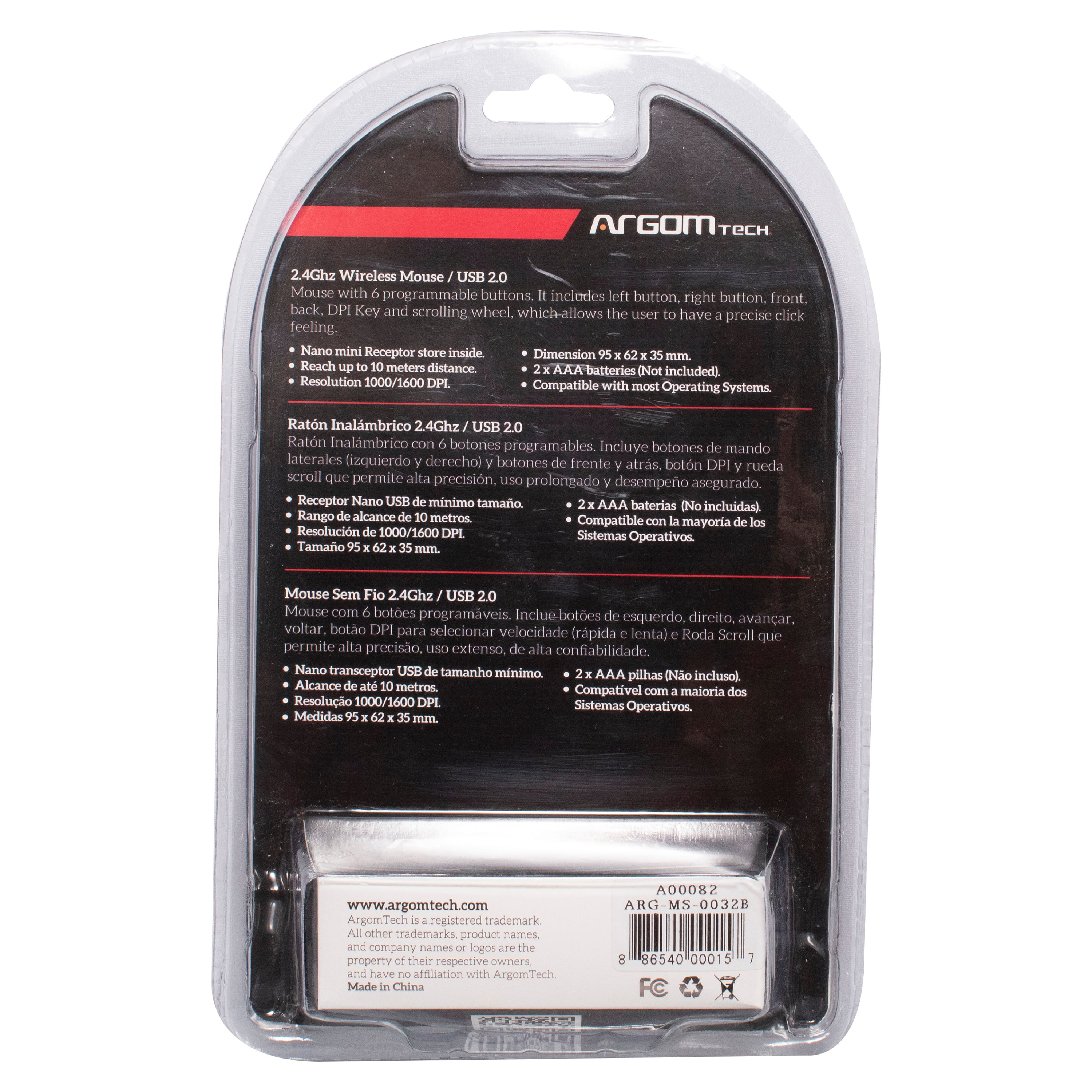 Comprar Mouse Wireless Argom Negro | Walmart El Salvador - Walmart ...