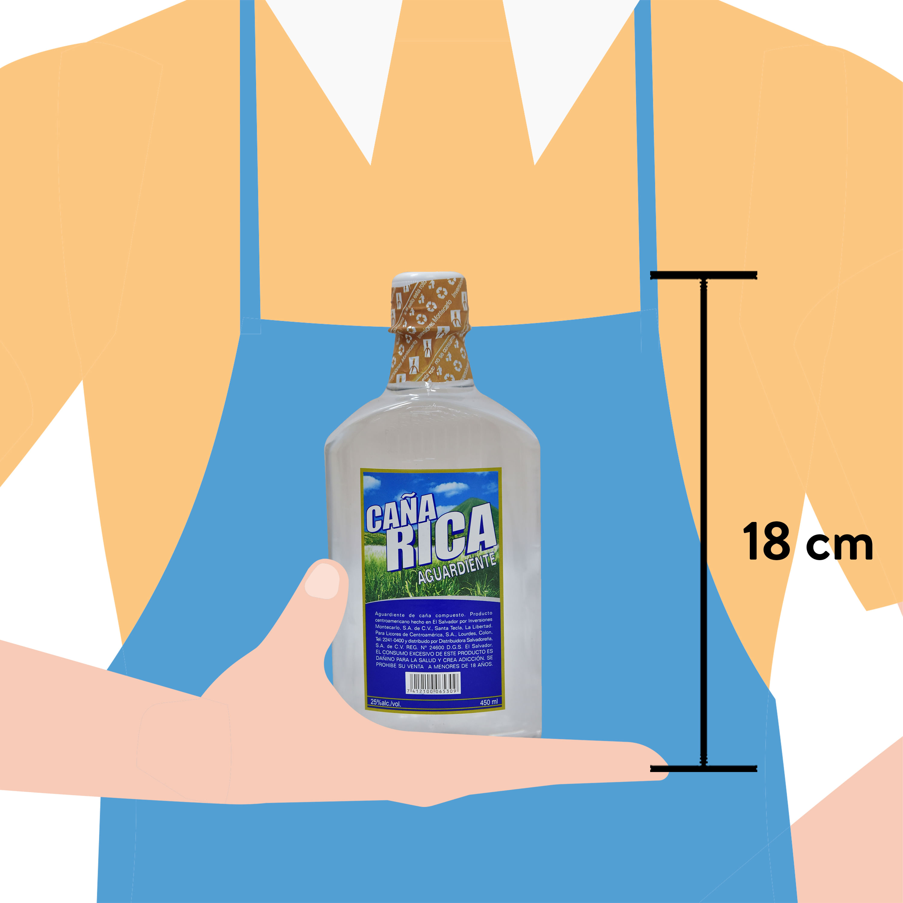 Comprar Aguardiente Cana Rica Pet 450 ml | Walmart El Salvador ...