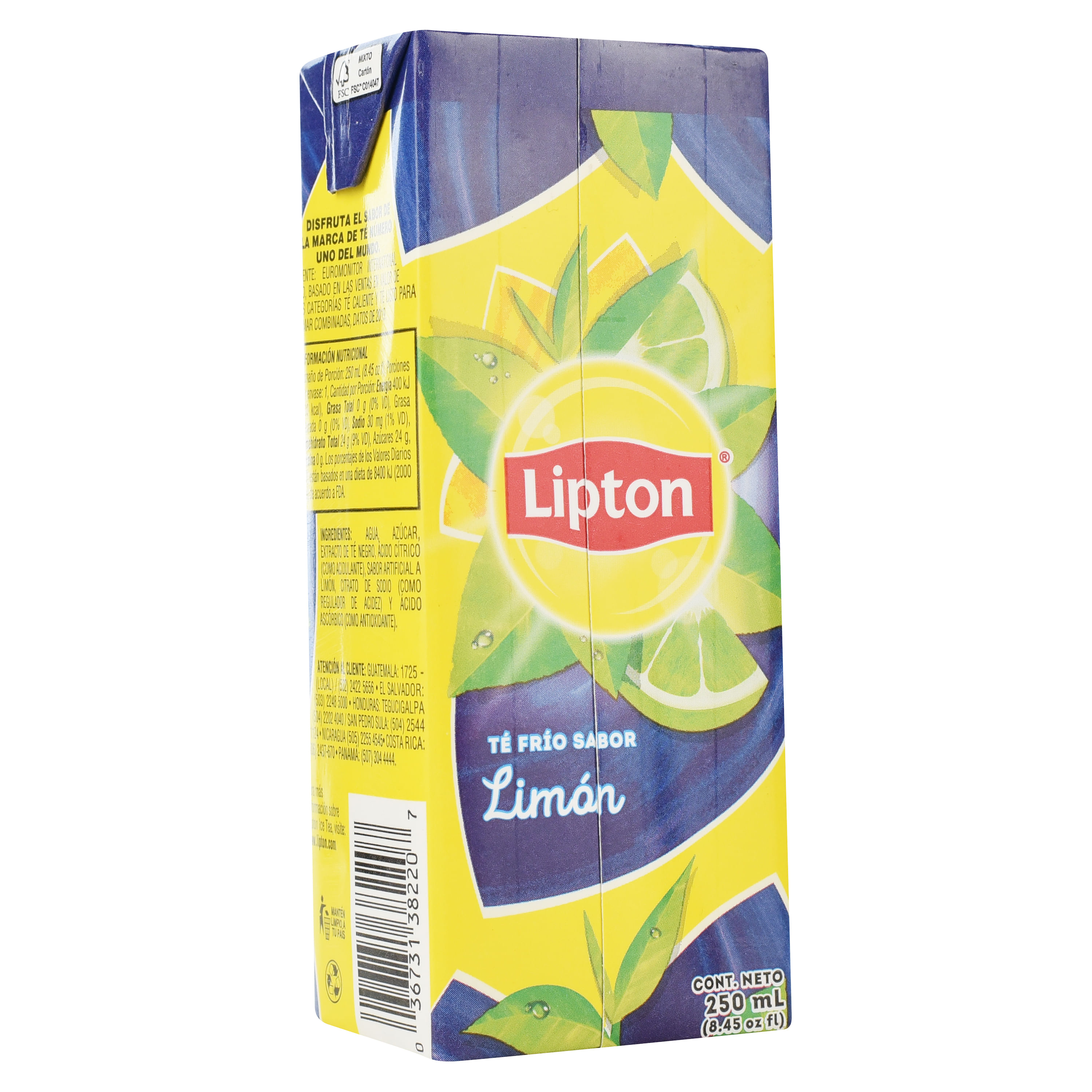 Comprar Bebida Lipton, Te de Limón -250 ml | Walmart El Salvador - Maxi ...
