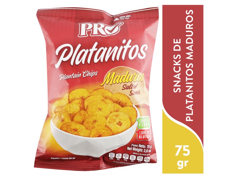 Comprar Snack Pro plátano maduro - 75 g | Walmart El Salvador