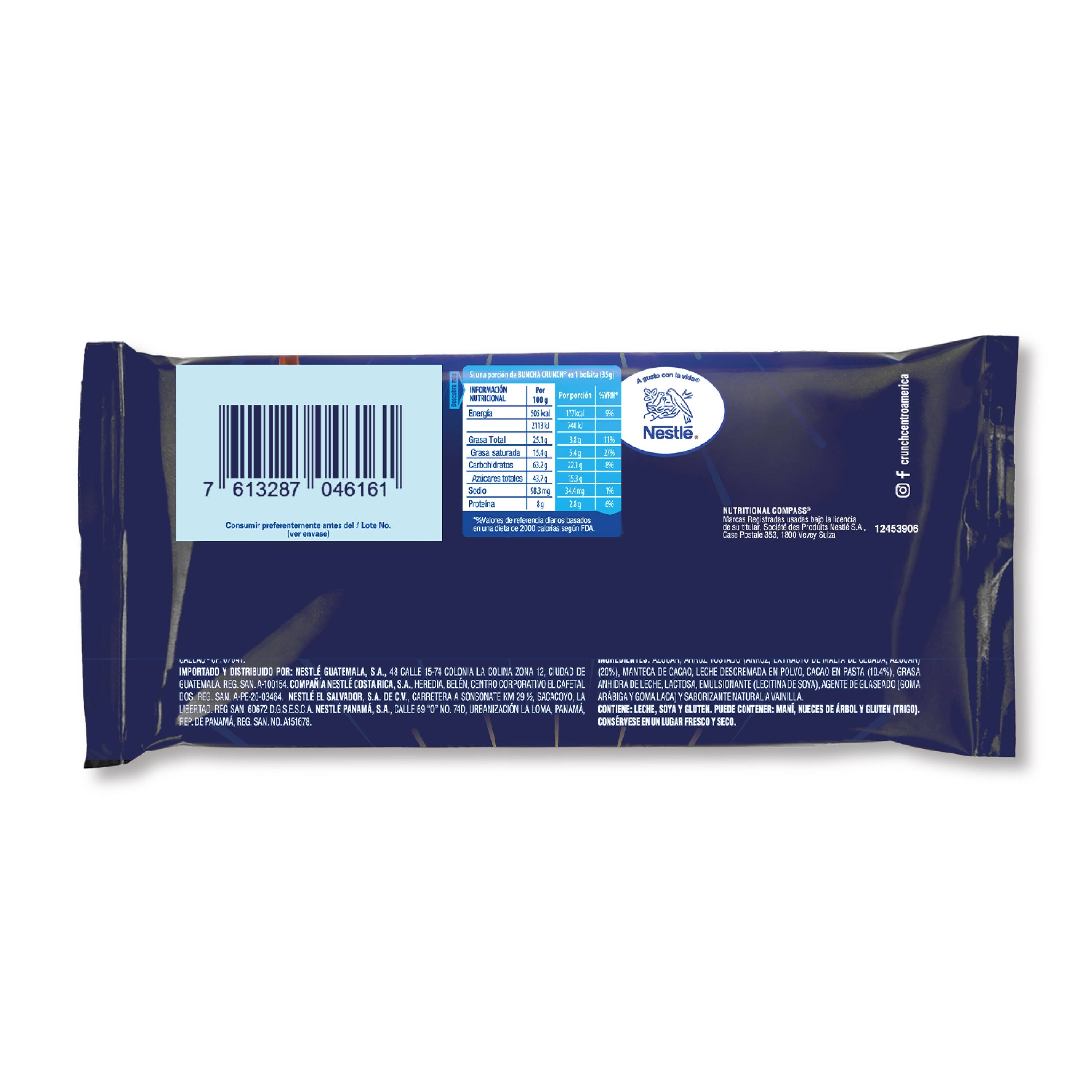Comprar Choco Crunch Buncha en Sobre 35 g | Walmart Salvador - Walmart ...