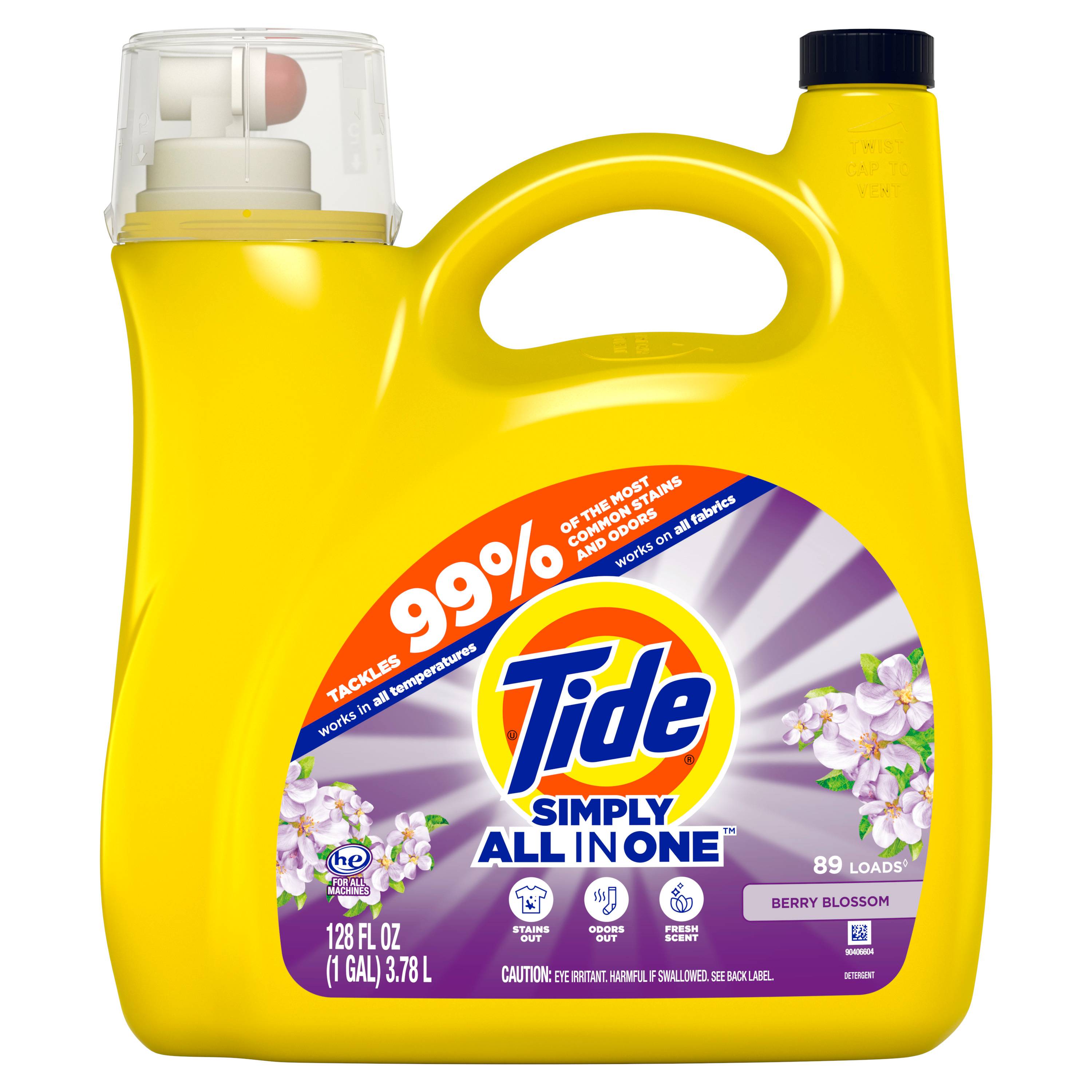 Compra Detergente Líquido Tide Simply All in One Berry Blossom lava la ... Compra Detergente Líquido Tide Simply All in One Berry Blossom lava la ...