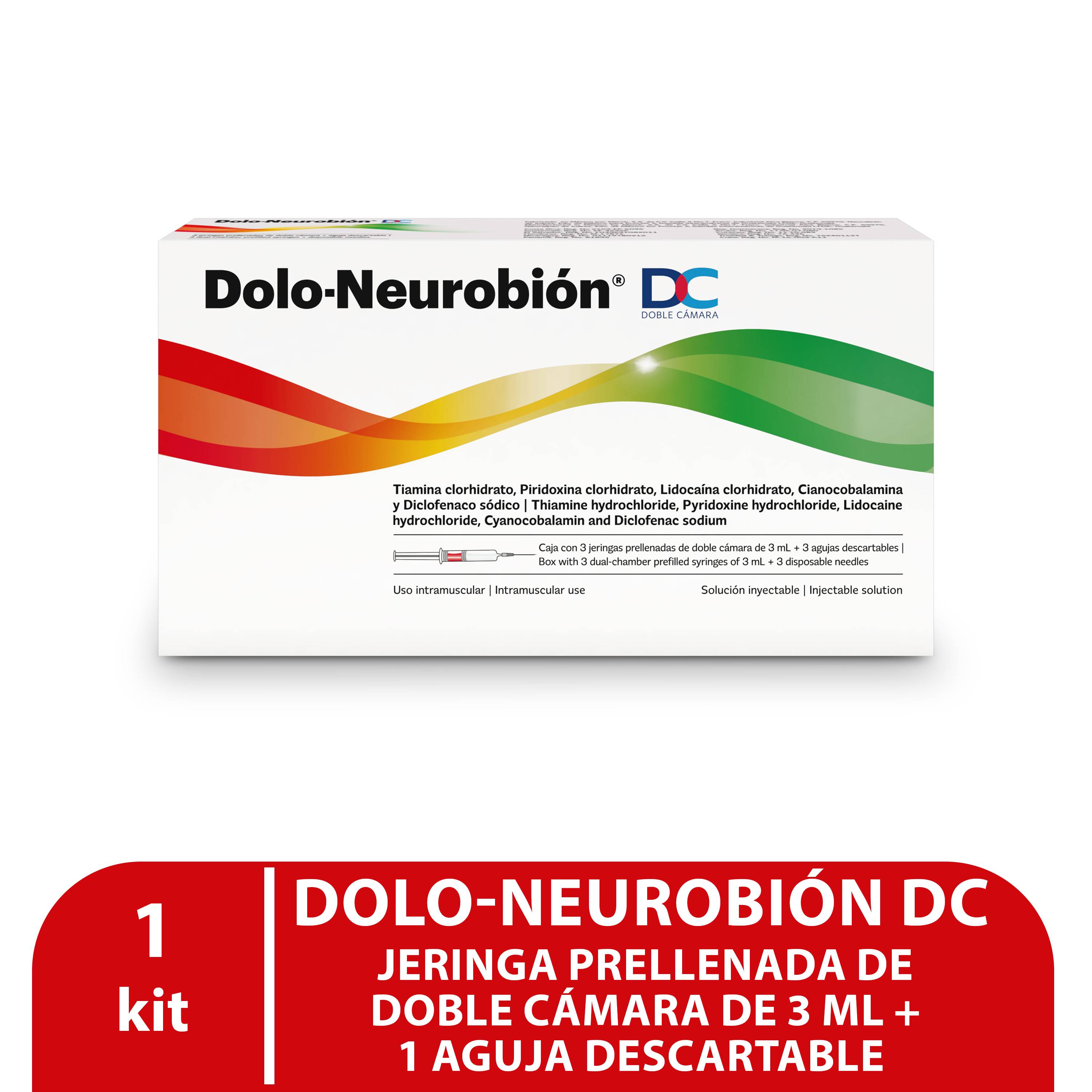 Comprar Dolo-Neurobion DC 3 ml caja 1 ampolla inyectable - Precio ...