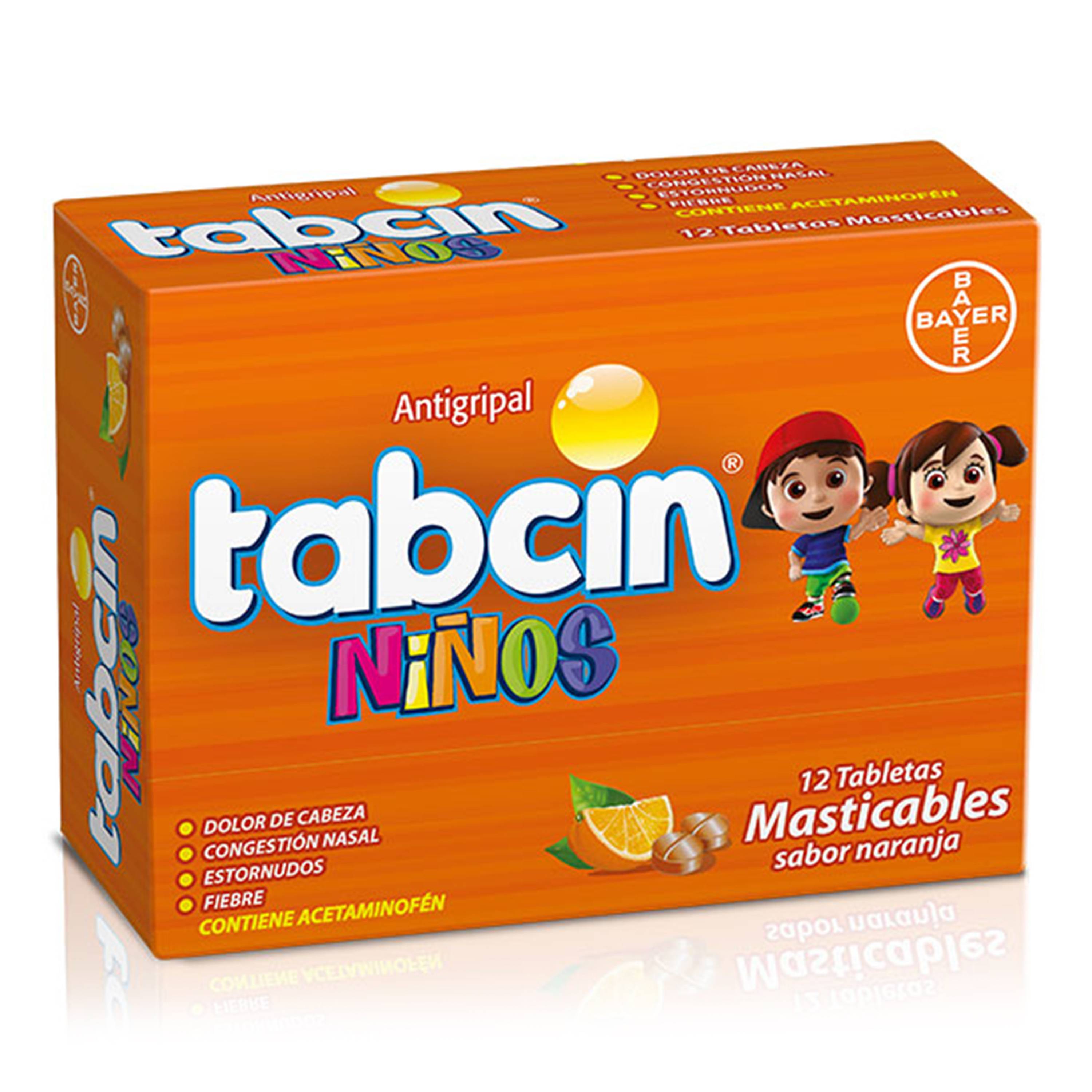 Comprar Antigripal Infantil Tabcin niños masticable -12 tabletas ...