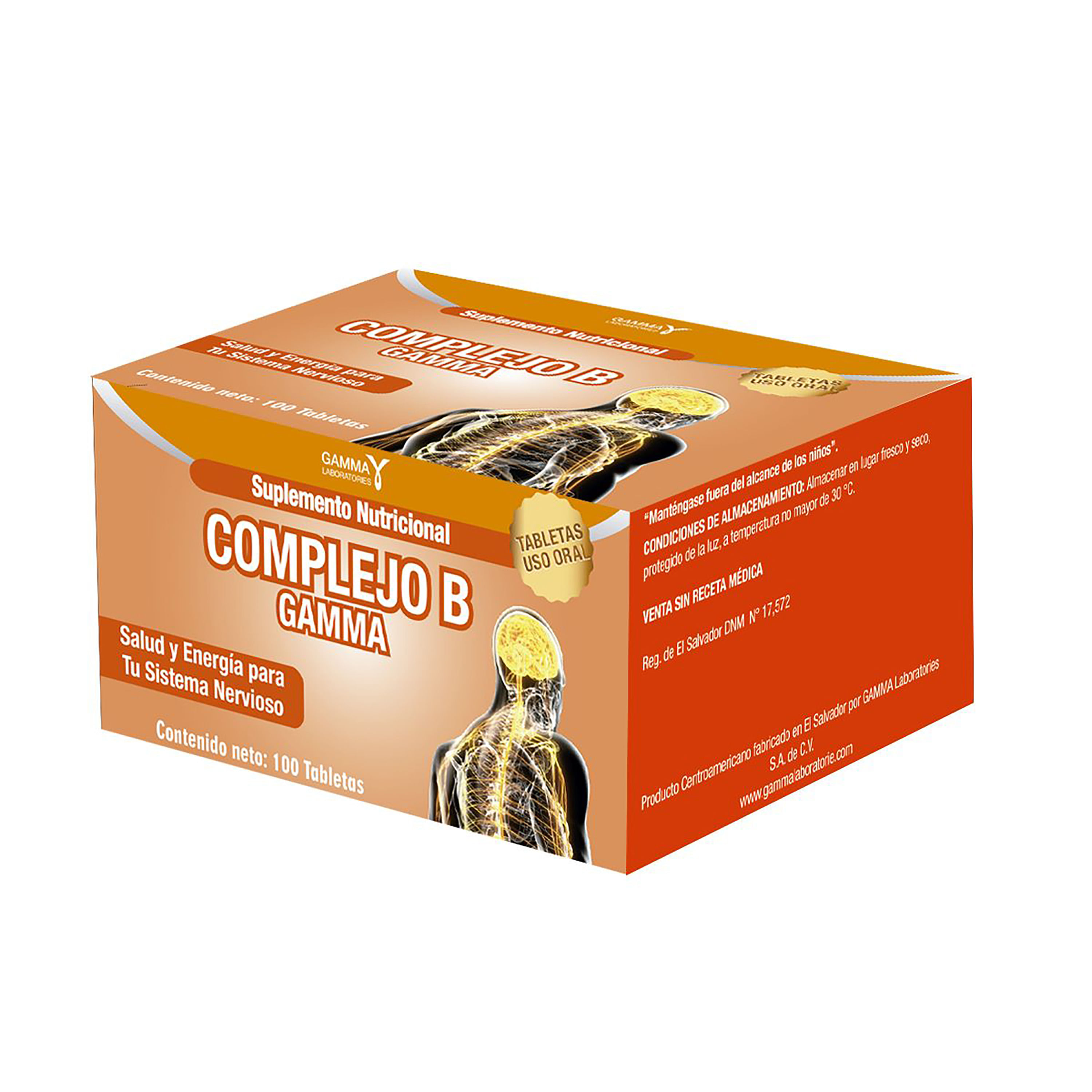 Comprar Complejo B Gamma caja 100 tabletas - Precio indicado por ...