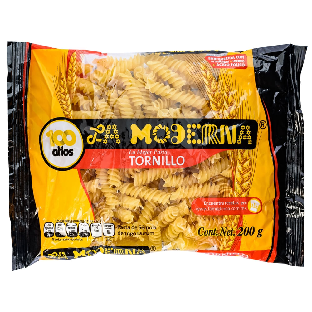 Comprar Pasta Tornillo La Moderna 200 g | Walmart Salvador - Walmart ...