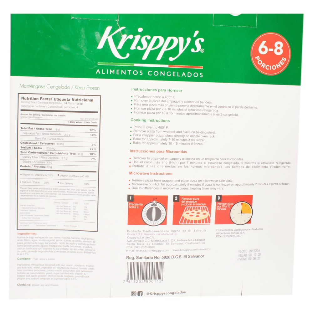 Comprar Pizzitas Krisppys 12 Unidades - 510 g | Walmart El Salvador ...