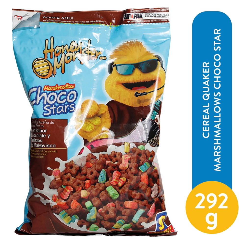 Comprar Cereal Quaker Marshmall Choco Star - 292 g | Walmart El Salvador - Walmart | Compra en línea
