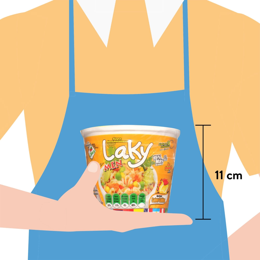 Comprar Sopa Laky Men De Gallina Vaso Jumbo - 75 g | Walmart El ...