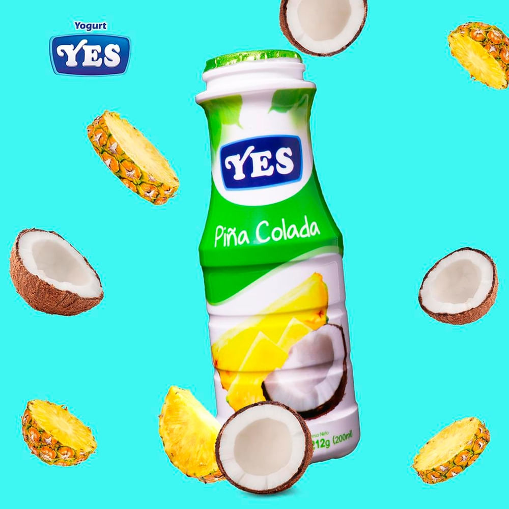 Comprar Yogurt Yes Líquido Piña Colada - 200 ml | Walmart El Salvador ...