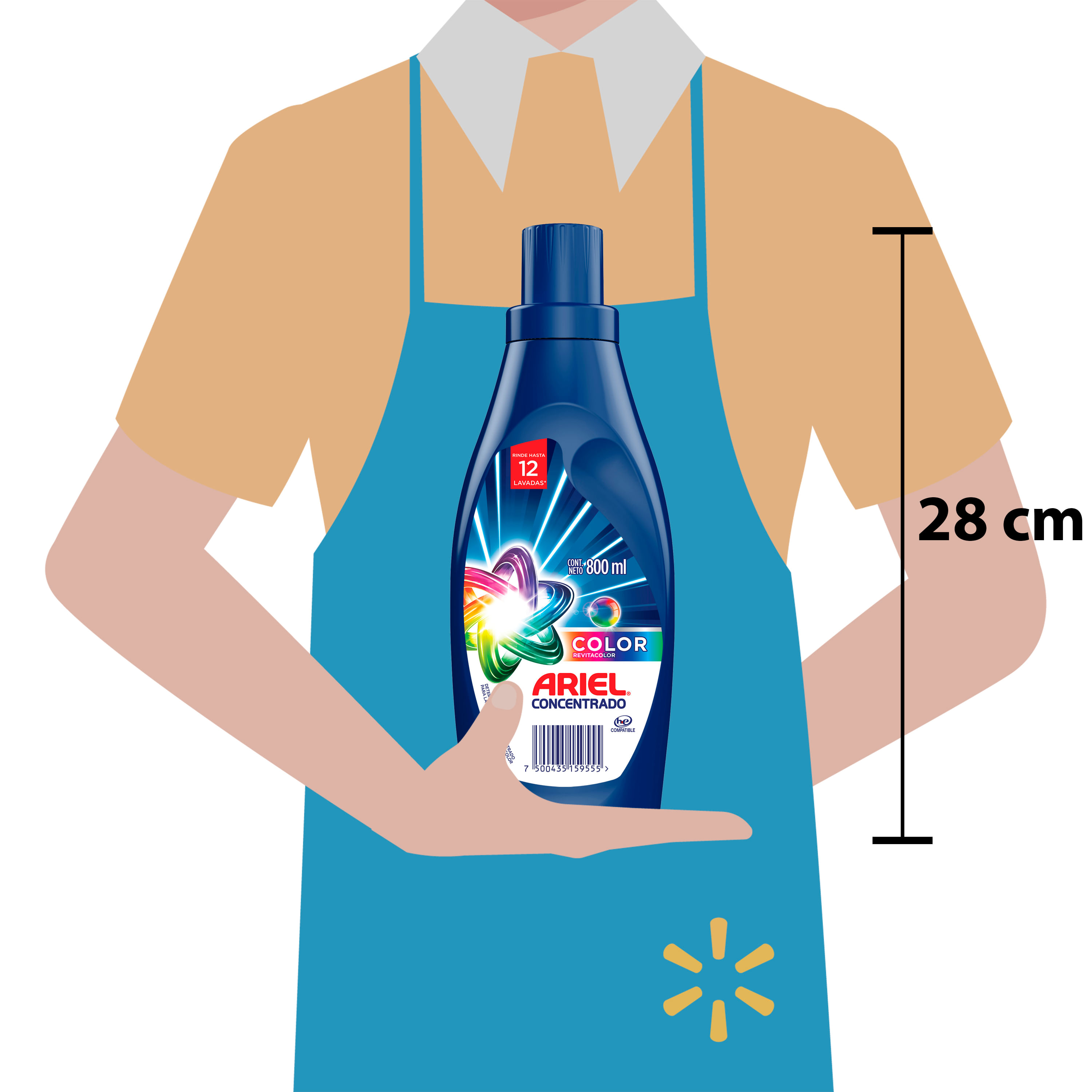 Comprar Detergente Ariel Color Liquido 800 ml | Walmart Salvador - Maxi ...