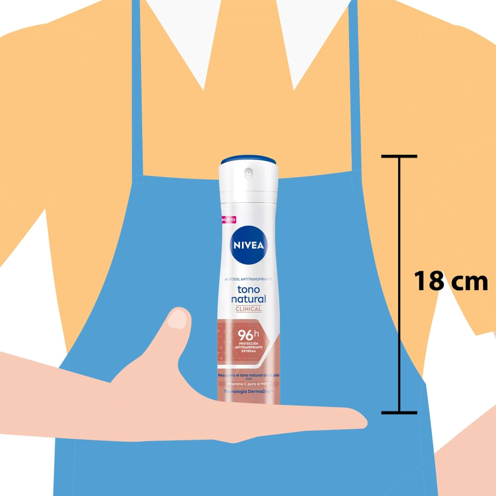 Comprar Desodorante Nivea Aclarante Clinical Tono Natural Spray - 150 ...