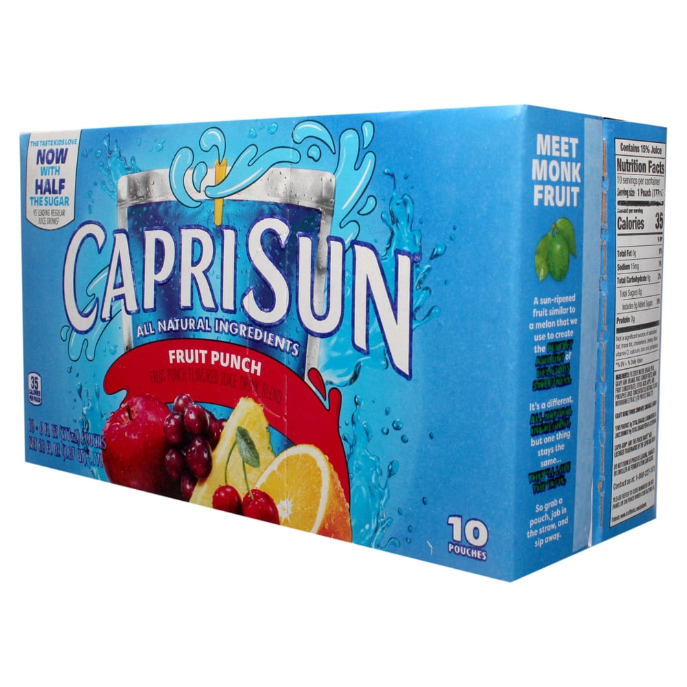 Bebida Caprisun Sabor A Fruit Punch 10 Pack - 1770 ml - Walmart | Salvador