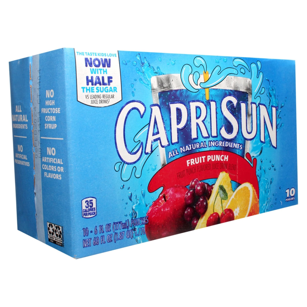 Bebida Caprisun Sabor A Fruit Punch 10 Pack - 1770 ml - Walmart | Salvador