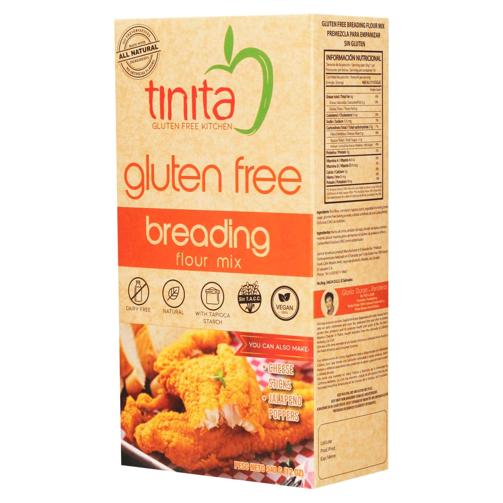 Tinita Gluten Free Premezcla Empanizar - 3 60 g - Walmart | Salvador