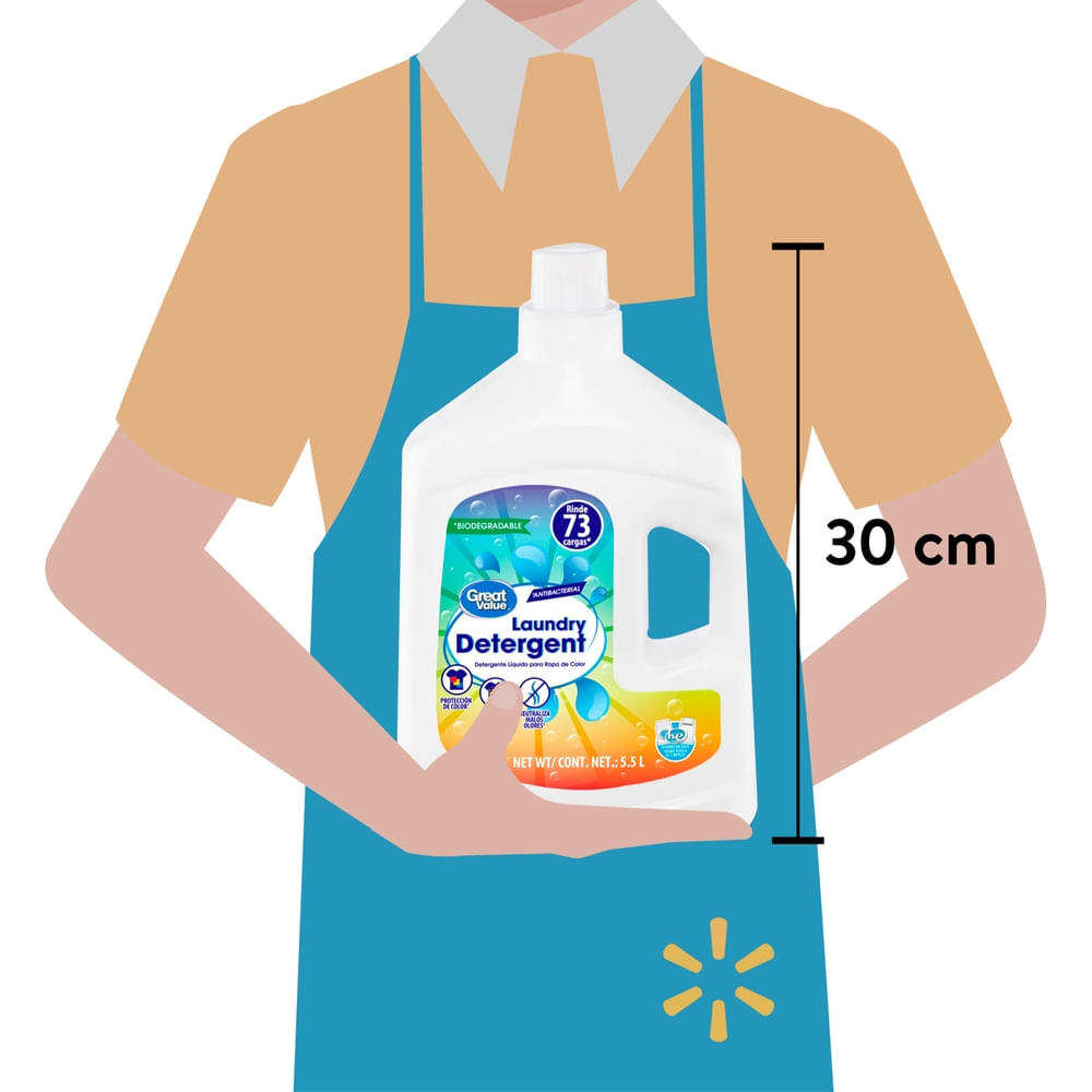Comprar Detergente Great Value Líquido Ropa De Color - 5500 ml ...