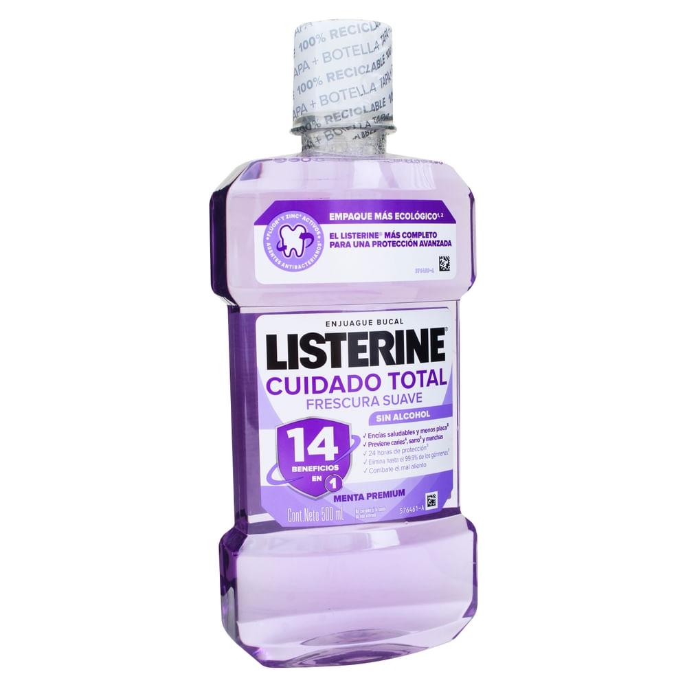 Comprar Enjuague Listerine Total Zero - 500 ml | Walmart Salvador ...