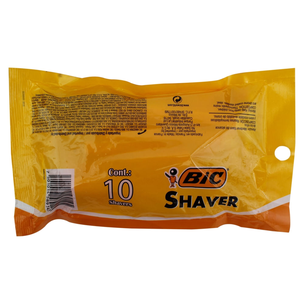 Comprar Rasuradora Bic Shaver Bolsa 10Ea | Walmart El Salvador ...