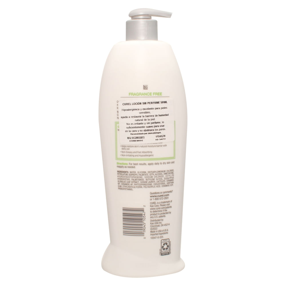 Comprar Crema corporal Curel libre de fragancia - 591 ml | Walmart El ...