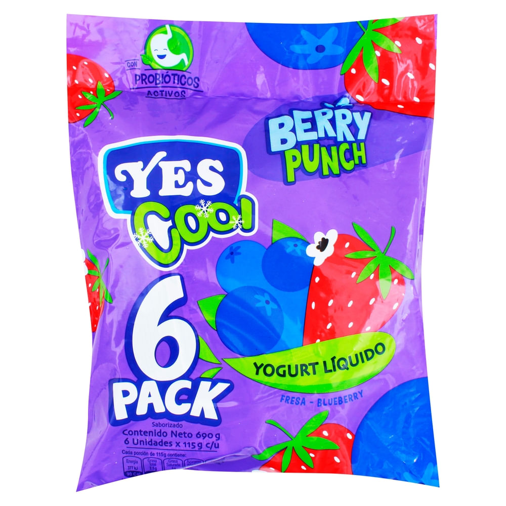 Comprar Yogurt YES berry punch 6 Pack - 690 g | Walmart El Salvador