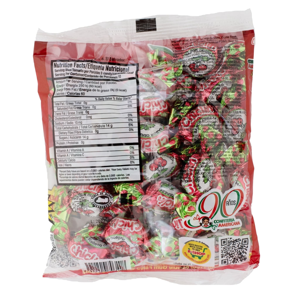 Comprar Caramelo Chiclin Con Chicle y Cereza - 180 g | Walmart San ...
