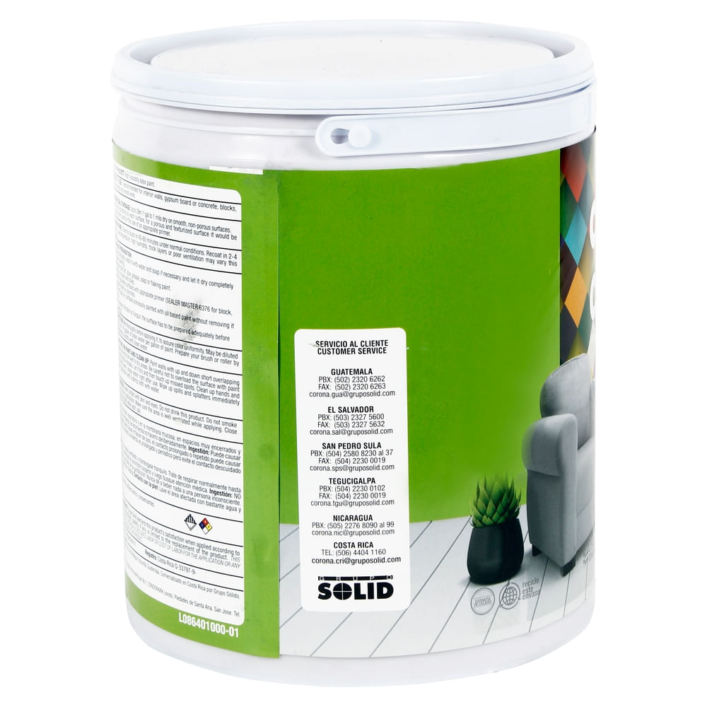Comprar Pintura para Interiores Latex Color Chic Corona Color Salmón ...