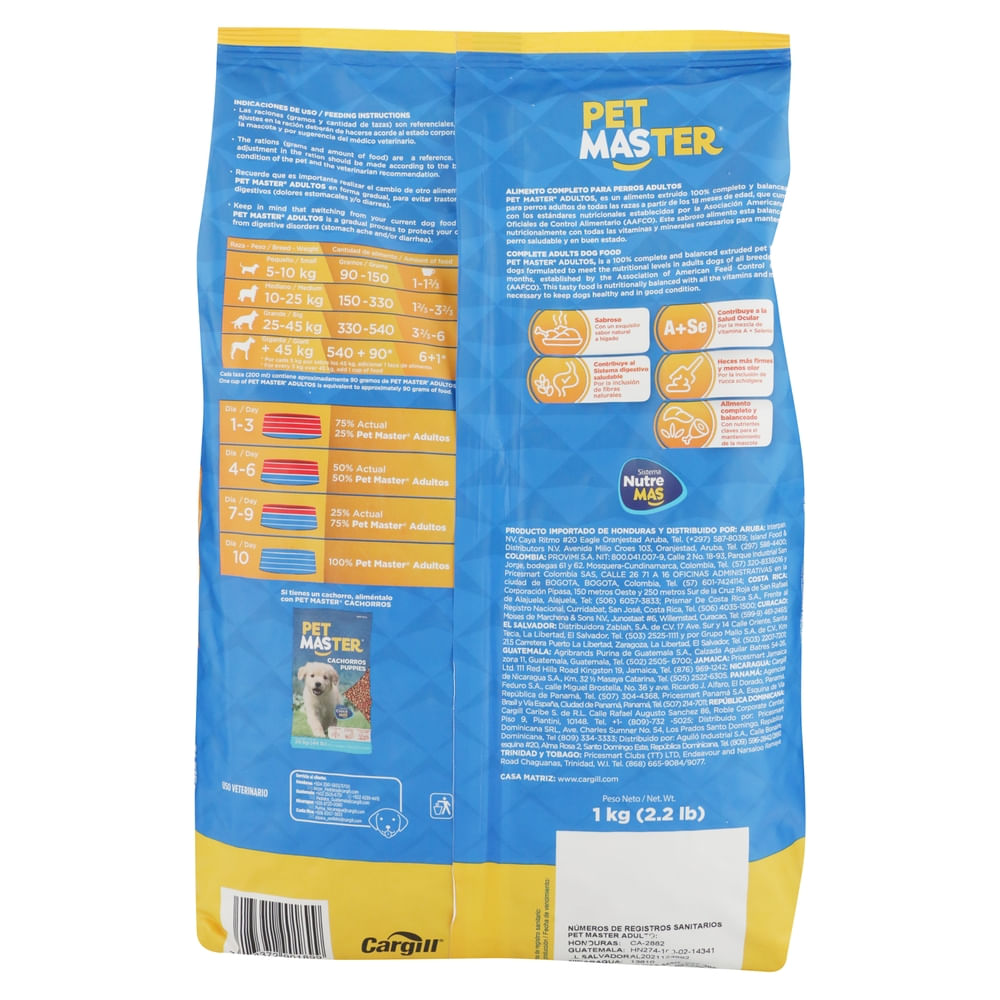 Comprar Alimento Pet Master para perro adulto - 1000 g | Walmart El ...