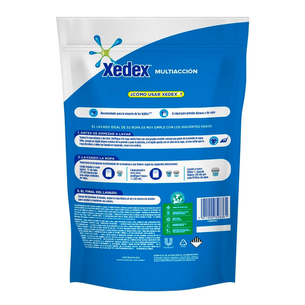 Comprar Detergente Xedex Líquido Multiacción - 450 ml | Walmart El ...