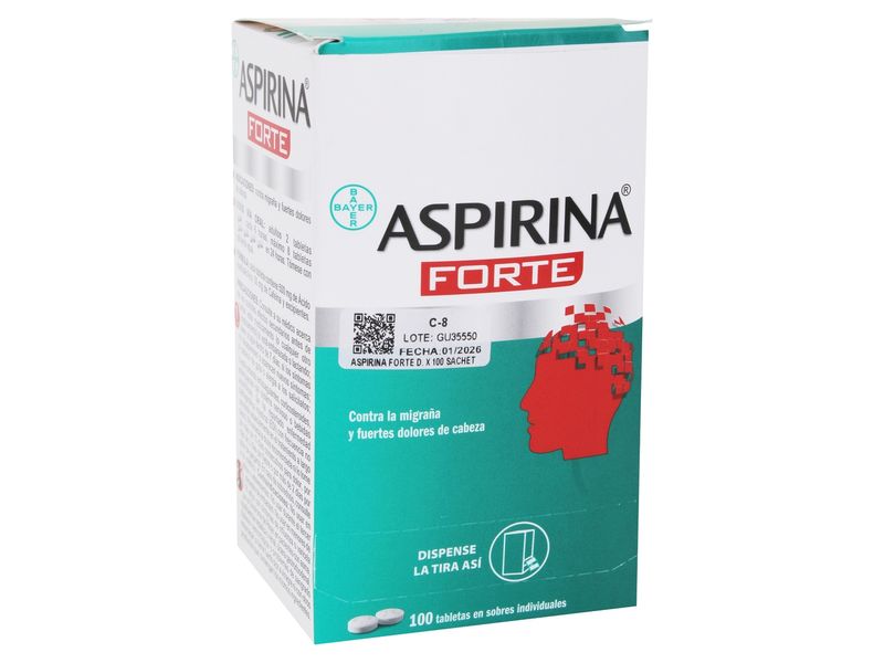 Comprar Aspirina forte Bayer caja 100 tabletas - Precio indicado por ...