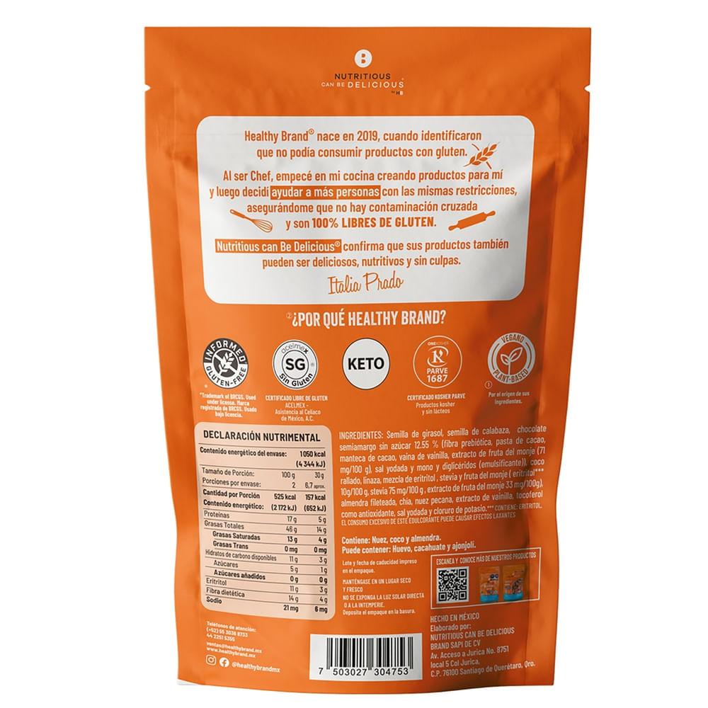 Comprar Granola Nutritious Can Be Delicious De Chocolate Sin Azúcar