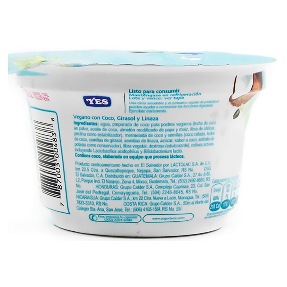 Comprar Vegano Yes Coco 150 g | Walmart El Salvador