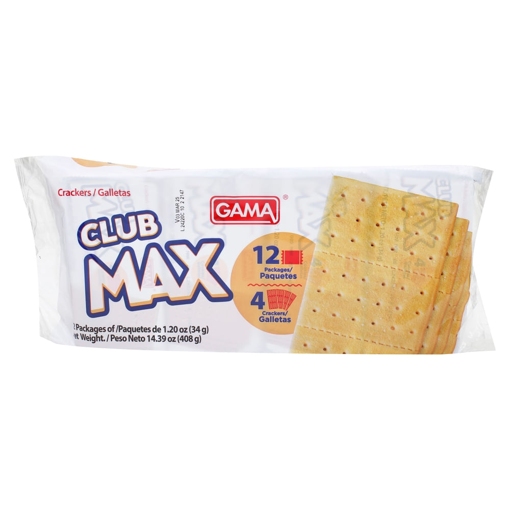 Galleta Sal Gama Club Max 12 Pack - 408 g - Walmart | Salvador