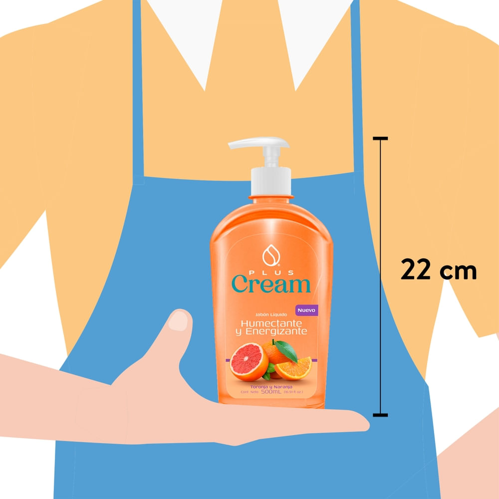 Comprar Jabón Líquido Pluscream Toronja Naranja - 500 ml | Walmart El ...