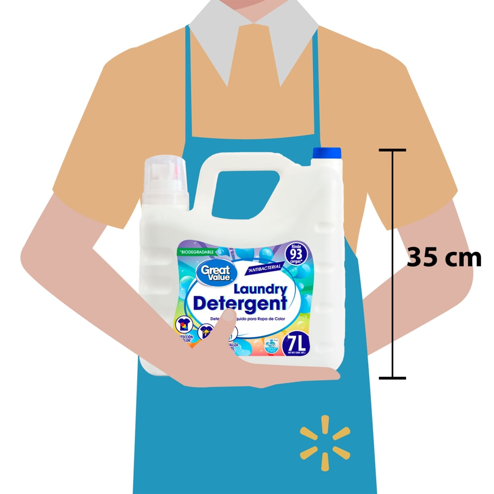 Comprar Detergente liquido Great Value para ropa blanca y color -7000 ...