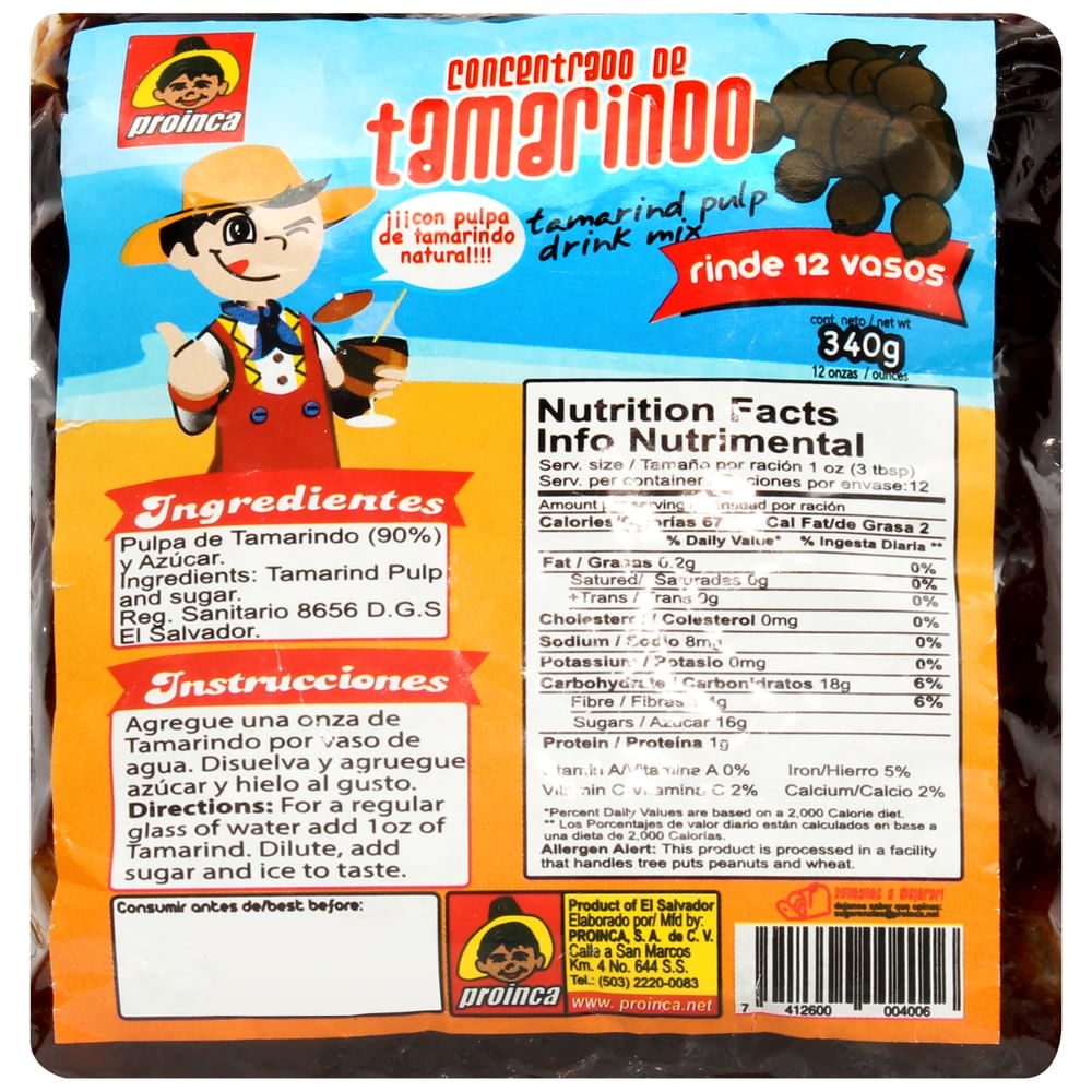 Comprar Bebida Proinca Tamarindo Pasta 340 g | Walmart Salvador - La ...