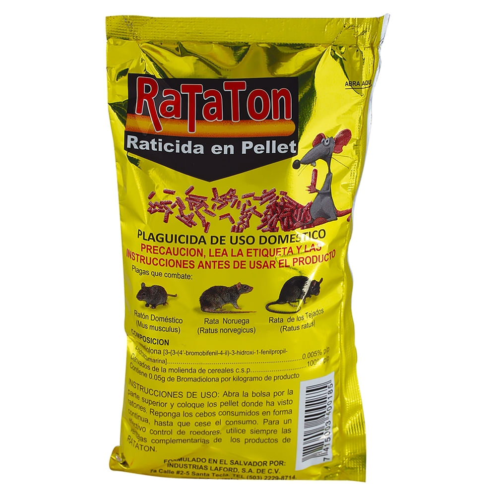 Comprar Raticida Rataton Pallet Domestico - 35 g | Walmart San Salvador ...