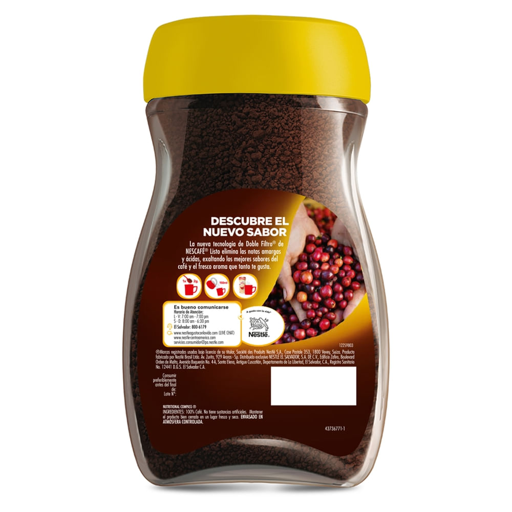 Comprar Nescafé® Listo Café Instantáneo Frasco - 100 g | Walmart El ...