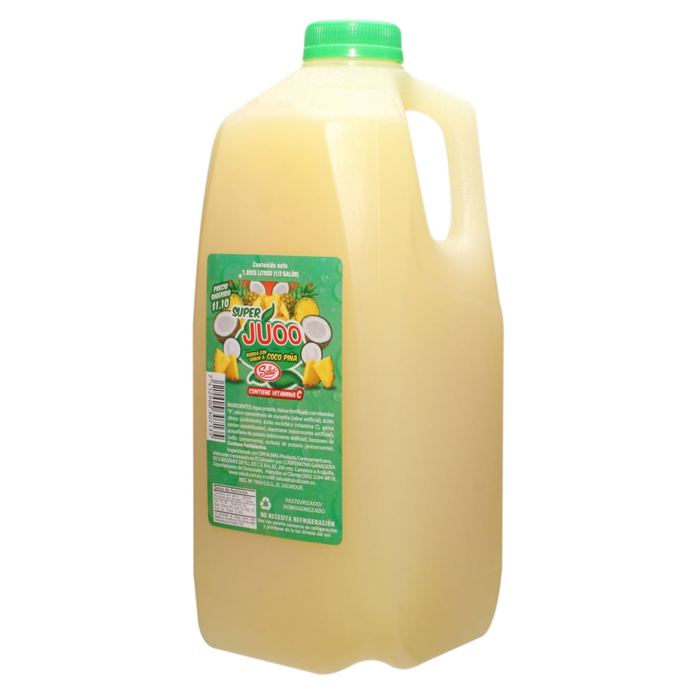 Comprar Bebida Salud Super Juoo Coco Piña - 1892 ml | Walmart El ...