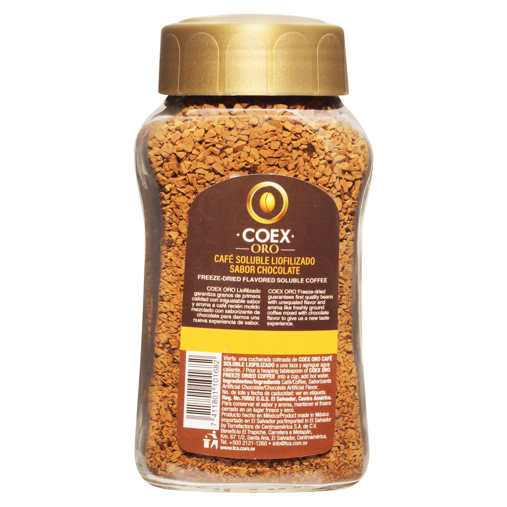 Comprar Cafe Coex Liofilizado Oro Chocolate - 90 g | Walmart Salvador ...